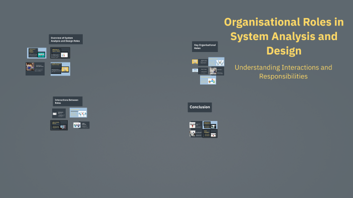 Organisational Roles in System Analysis and Design by mohamman robin on ...