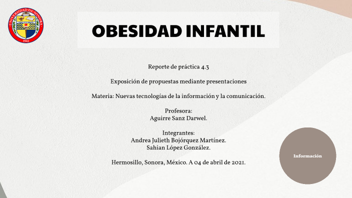 Obesidad infantil by Sahian Lopez on Prezi