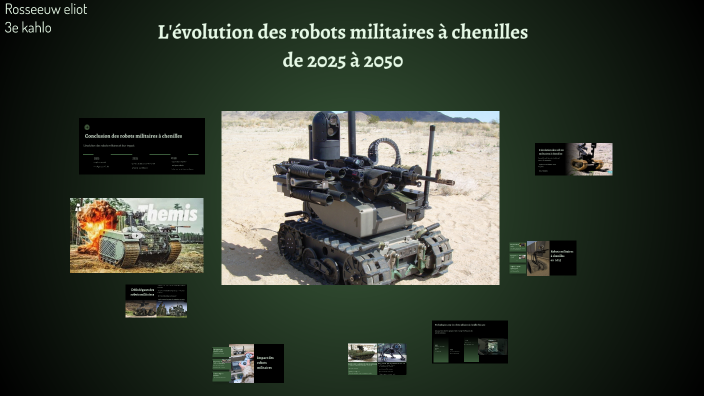 L'évolution des robots militaires à chenilles de 2025 à 2050 by ...