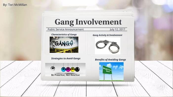 Gang Involvement (PSA) by Tori McMillan on Prezi