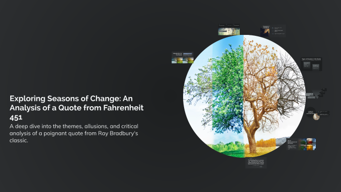 Exploring Seasons of Change: An Analysis of a Quote from Fahrenheit 451 ...