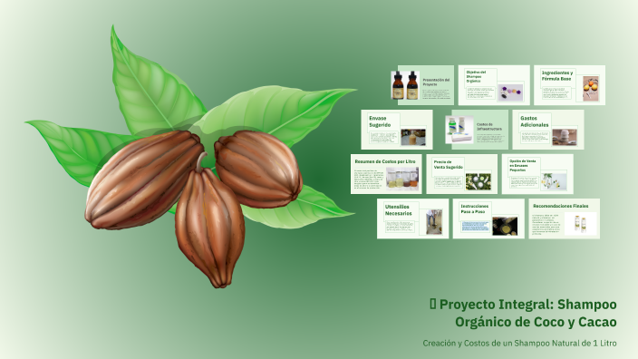 🧴 Proyecto Integral: Shampoo Orgánico de Coco y Cacao (1 litro) by ...