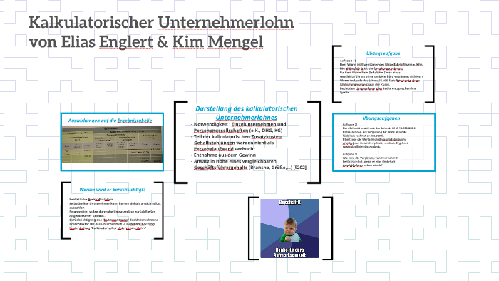 Kalkulatorischer Unternehmerlohn by Kim Michelle Mengel on Prezi