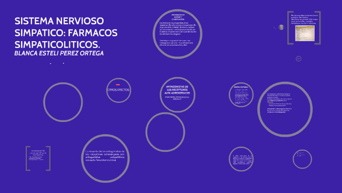 SISTEMA NERVIOSO SIMPATICO: FARMACOS SIMPATICOLITICOS. by Estely Perez ...