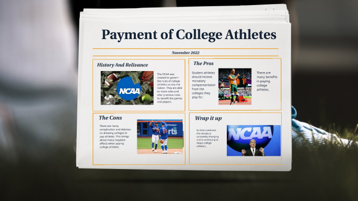 College Athlete Compensation Debate by Alexander Shankle on Prezi