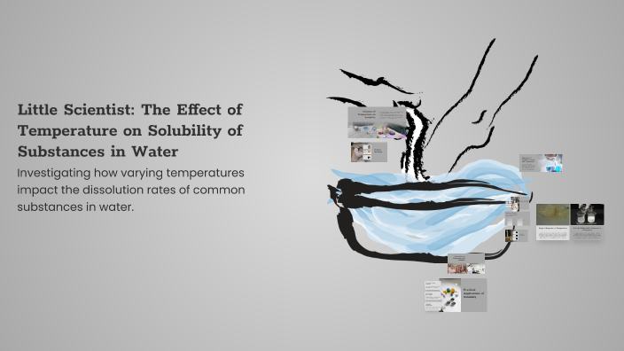 The Effect of Temperature on Solubility of Substances in Water by ...