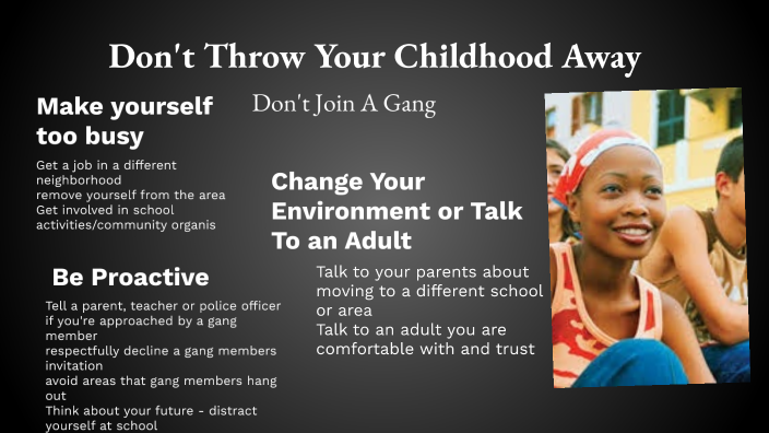 Anti-Gang Poster by Audrey Nichols on Prezi
