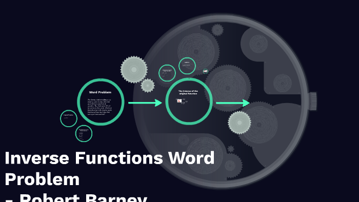 Inverse Functions Word Problem by Robert Barney on Prezi