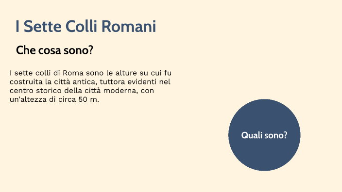 I Sette Colli Romani by Santoro Roberta on Prezi
