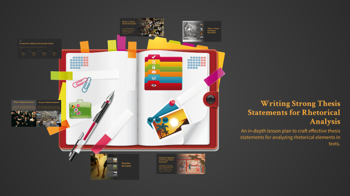 Writing Strong Thesis Statements for Rhetorical Analysis by Amy lou ...