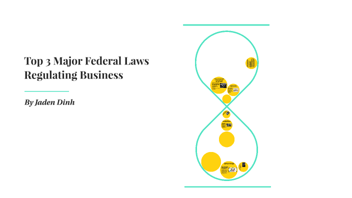 Top 3 Major Federal Laws Regulating Business by jaden dinh on Prezi