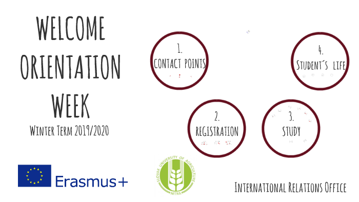 WELCOME ORIENTATION WEEK by Kamilka Moravcikova