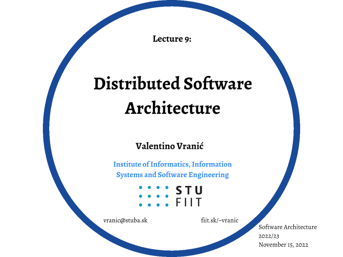 Distributed Software Architecture by Valentino Vranić on Prezi