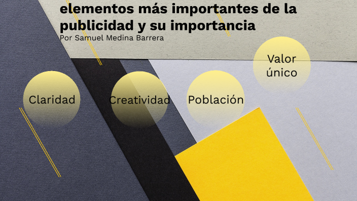 Elementos mas importantes de la publicidad y su importancia by Samuel ...
