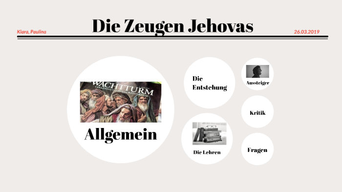 Die Zeugen Jehovas by Kiara Petersen on Prezi