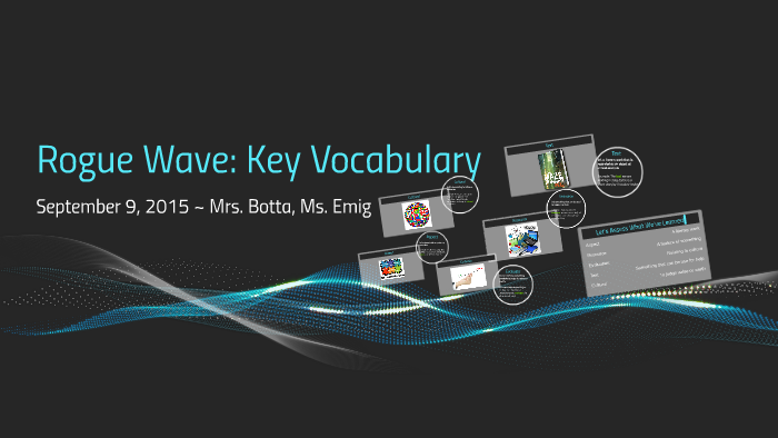 Rogue Wave: Key Vocabulary by on Prezi