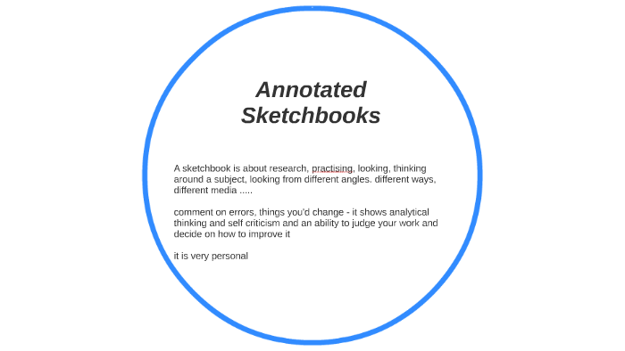 Annotated Sketchbooks by tony cheetham on Prezi
