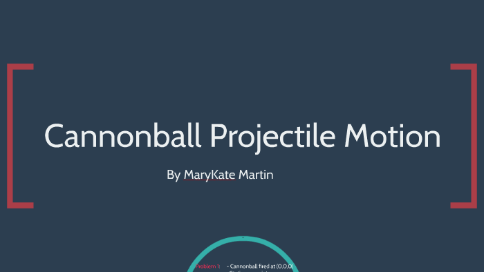 Cannonball Projectile Motion by MaryKate Petty on Prezi