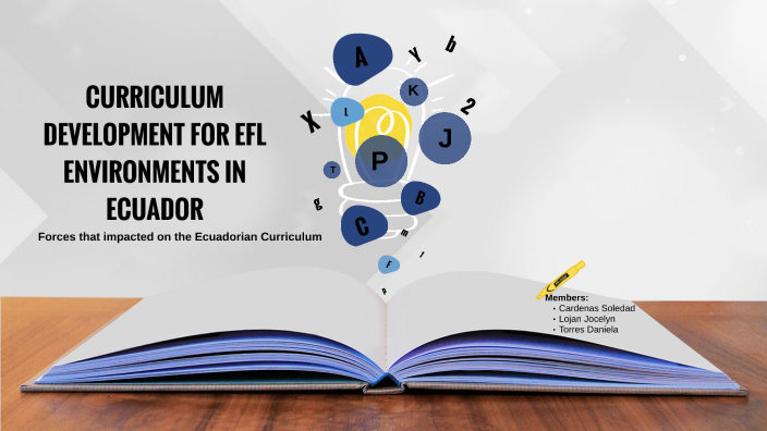 CURRICULUM DEVELOPMENT FOR EFL ENVIRONMENTS IN ECUADOR by Maria Daniela ...