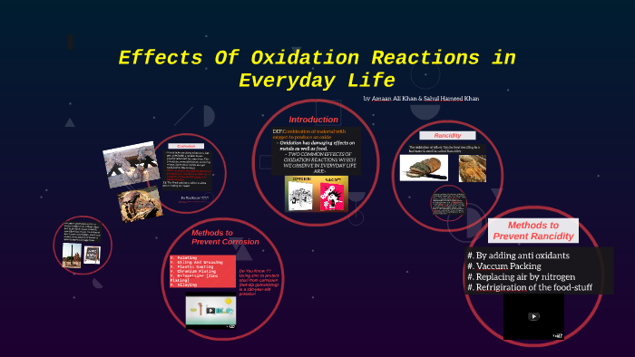 Effects Of Oxidation Reactions in Everyday Life by sAhul Hameed on Prezi