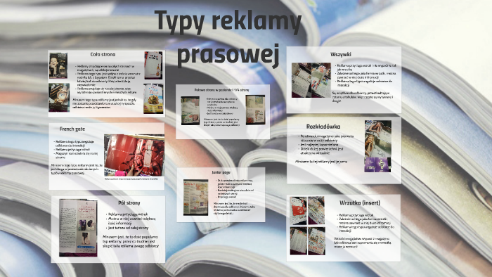 Typy reklamy prasowej by Hanna Okólska on Prezi