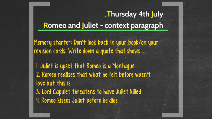 romeo and juliet context paragraph by victoria marshall on Prezi