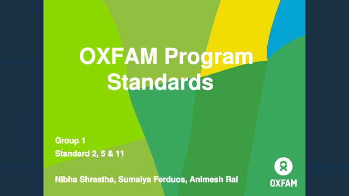 Program Standard 2: Program strategies are created in a part by on Prezi