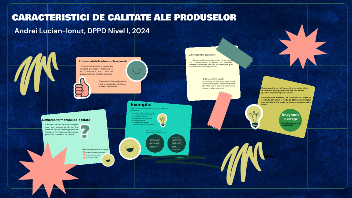 CARACTERISTICI DE CALITATE ALE PRODUSELOR by Andrei Lucian on Prezi