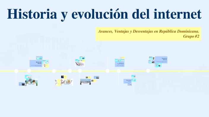 Historia y evolución del internet by A D E L Y N on Prezi
