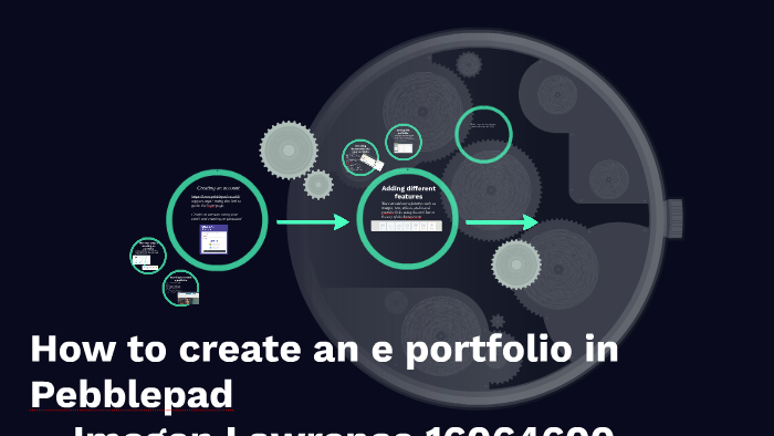 How to create an e portfolio in Pebblepad by Imogen Lawrence on Prezi