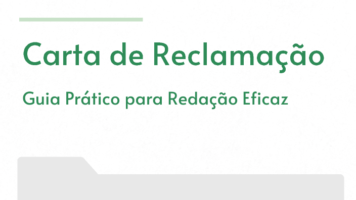 Carta de Reclamação by ANA CLARA PIRES BEIJINHO on Prezi