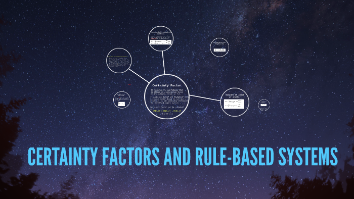 CERTAINTY FACTORS AND RULE BASED SYSTEMS By Pranav Kumar certainty-factors-and-rule-based-systems-by-pranav-kumar