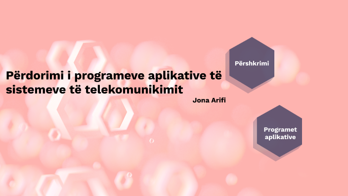 Përdorimi i programeve aplikative të sistemeve të telekomunikimit by ...