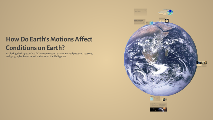 How Do Earth's Motions Affect Conditions on Earth? by Cath Macasaet on ...