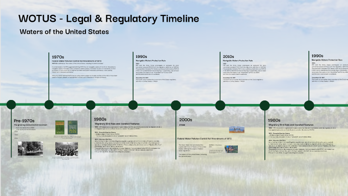 WOTUS: Legal & Regulatory Timeline by Julia McGuire on Prezi