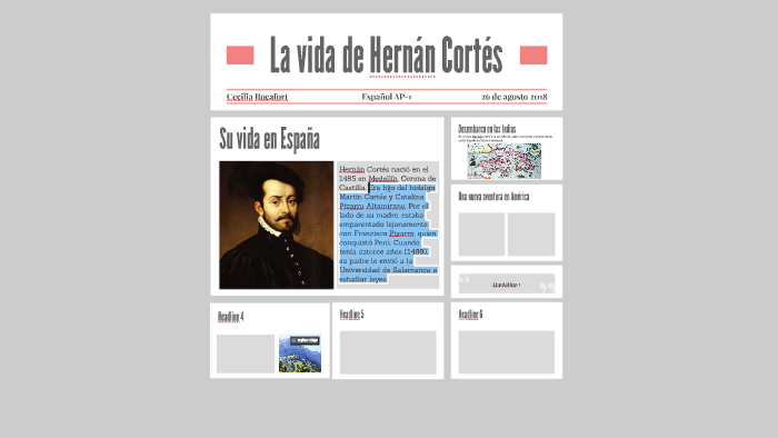 La vida de Hernan Cortez by Cecilia Rocafort on Prezi