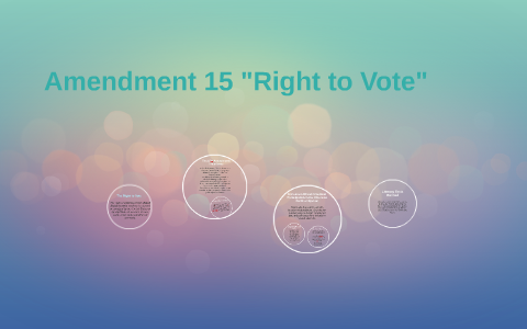 Amendment 15 "Right to Vote" by Sami Thames on Prezi