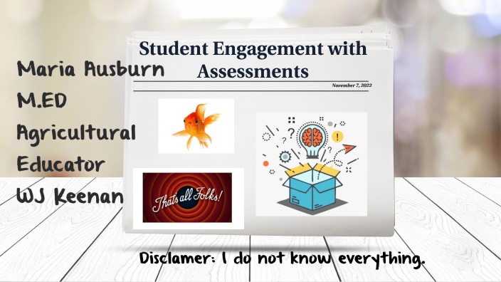 Student Engagement- "Out of the Box" Strategies by Maria Ausburn on Prezi