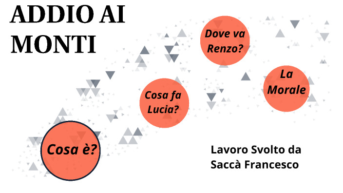 ADDIO AI MONTI by SACCA FRANCESCO on Prezi