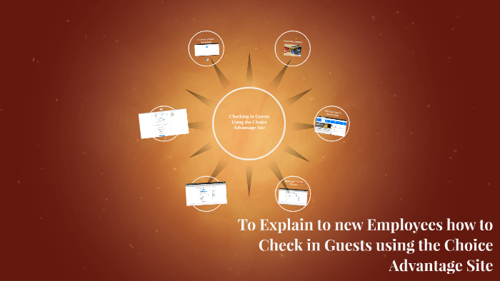 Checking in Guests Using the Choice Advantage Site by Cora Cabezas on Prezi