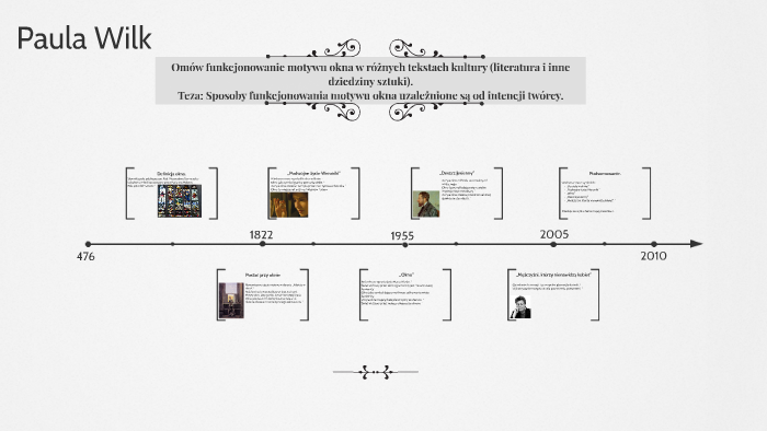 Omów funkcjonowanie motywu okna w różnych tekstach kultury ( by Paula ...