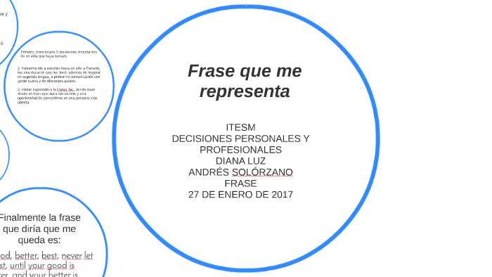 Frase que me representa by Andres Solorzano on Prezi
