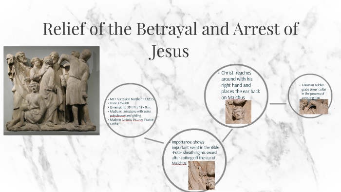 Relief of the Betrayal and Arrest of Jesus by Mary Tavis on Prezi
