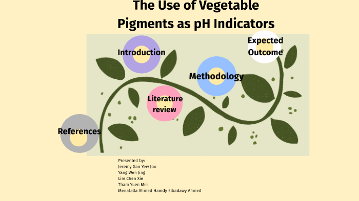 The Use of Vegetable Pigments as pH Indicators by Tham Yuen Mei on Prezi