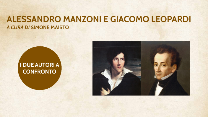 MANZONI E LEOPARDI by Simone Maisto on Prezi