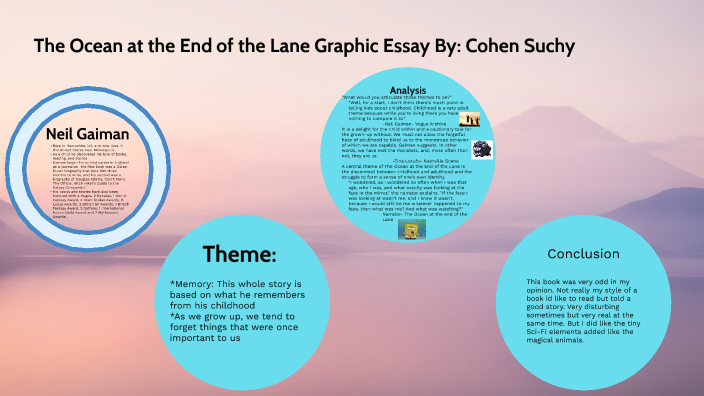 The Ocean at the End of the Lane Graphic Essay By Cohen Suchy by Cohen ...