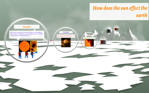 How does the sun effect the earth by dennis montero on Prezi
