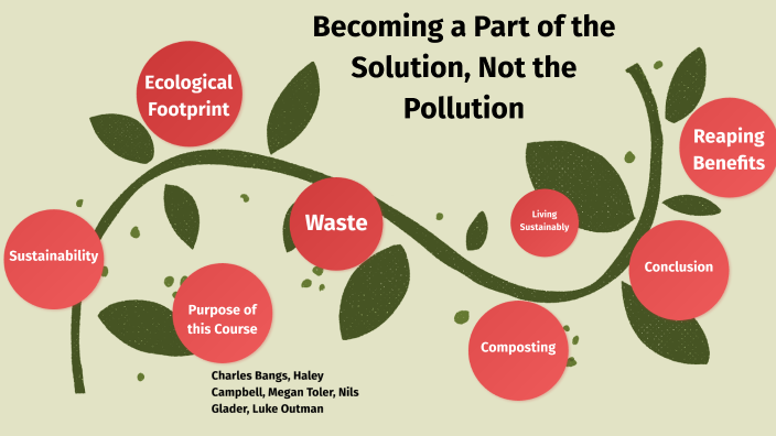 Becoming a Part of the Solution, Not the Pollution by Charlie Bangs on ...