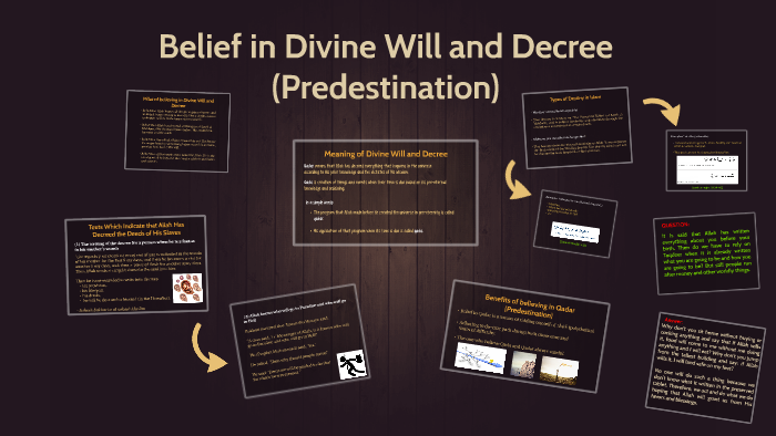 Belief in Divine Will and Decree (Predestination) by muhammad lutfi on ...