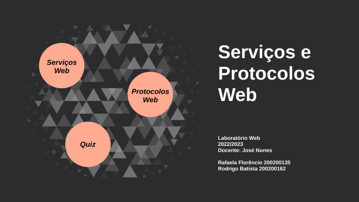 Serviços e Protocolos Web by Rafaela Florêncio on Prezi